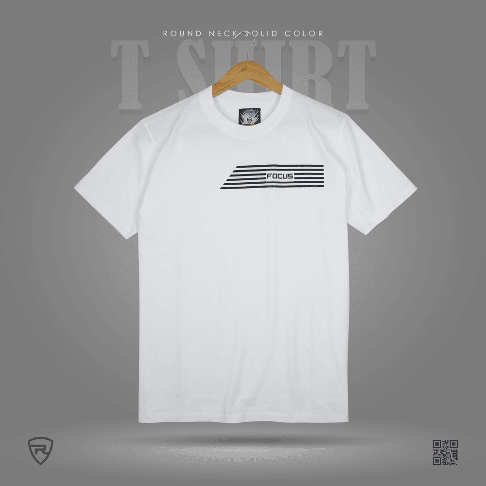 Premium Quality Cotton T-Shirt (White) – Rawajbd